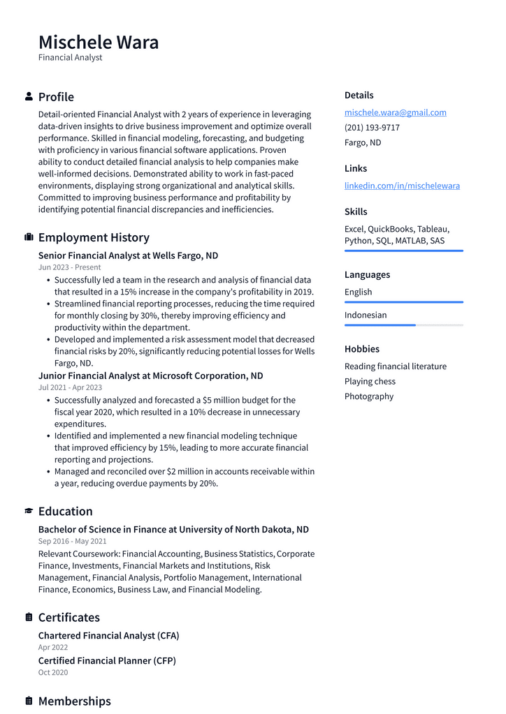 Adobe Financial Analyst Resume Examples | ResumeCat