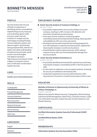 Adobe Security Analyst Resume Examples | ResumeCat