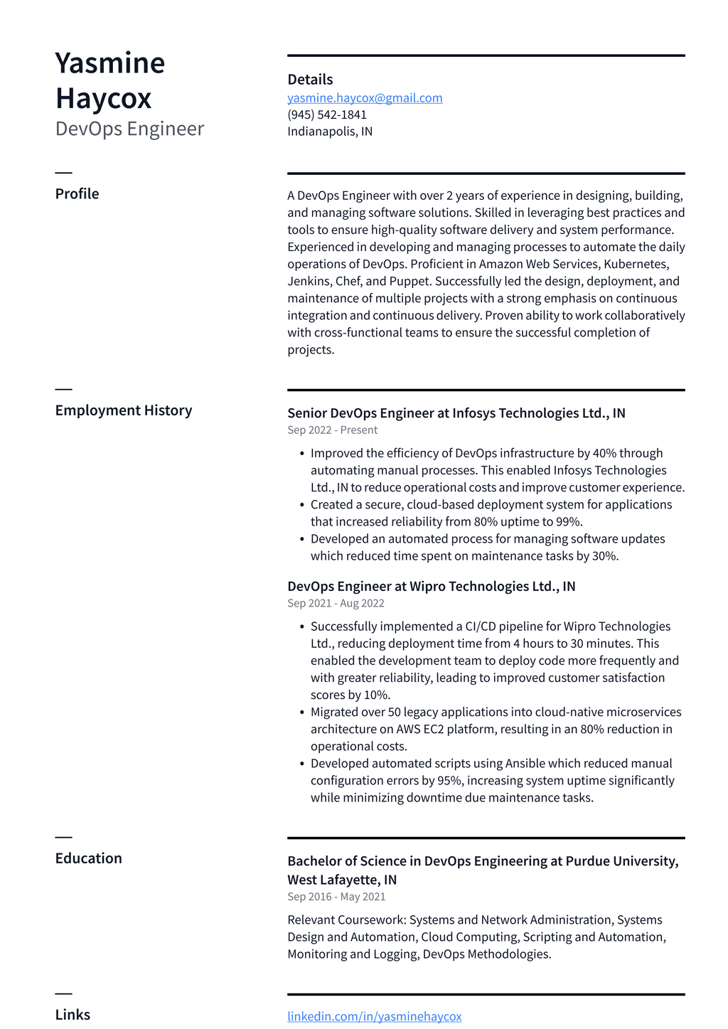Amazon DevOps Engineer Resume Examples | ResumeCat Amazon DevOps Engineer Resume Examples | ResumeCat