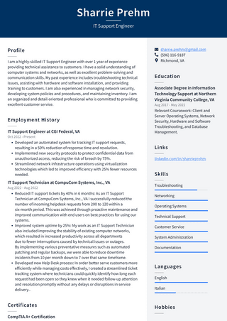 Amazon IT Support Engineer Resume Examples | ResumeCat