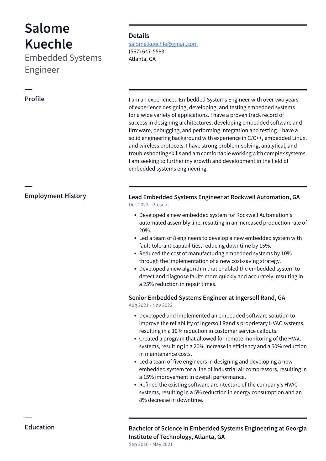 Apple Embedded Systems Engineer Resume Examples | ResumeCat Apple Embedded Systems Engineer Resume Examples | ResumeCat