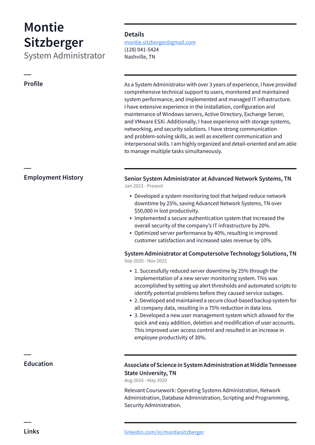Apple System Administrator Resume Examples | ResumeCat