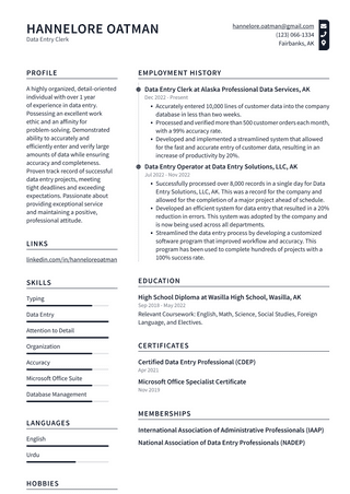 CVS Data Entry Clerk Resume Examples | ResumeCat