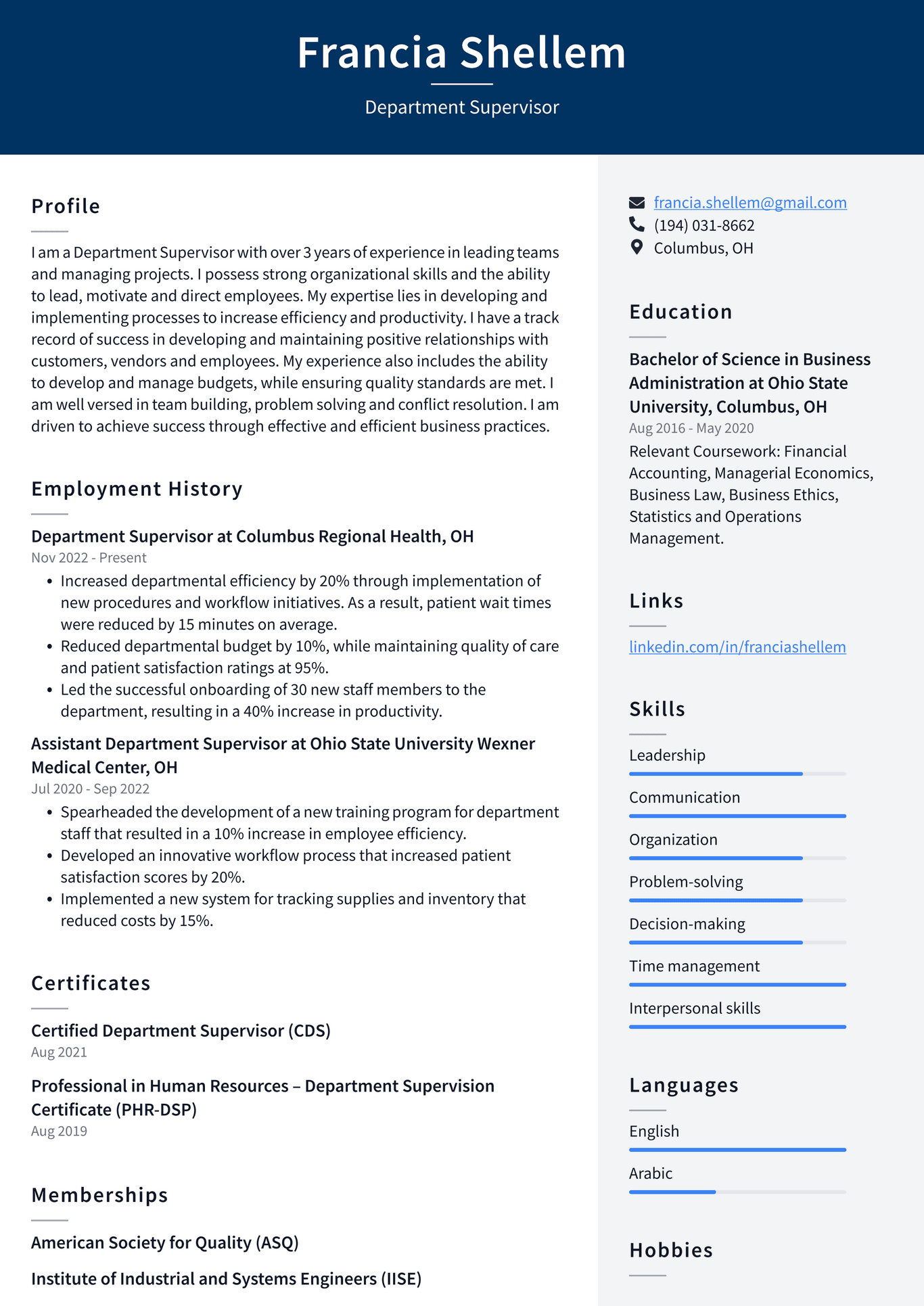 CVS Department Supervisor Resume Examples ResumeCat
