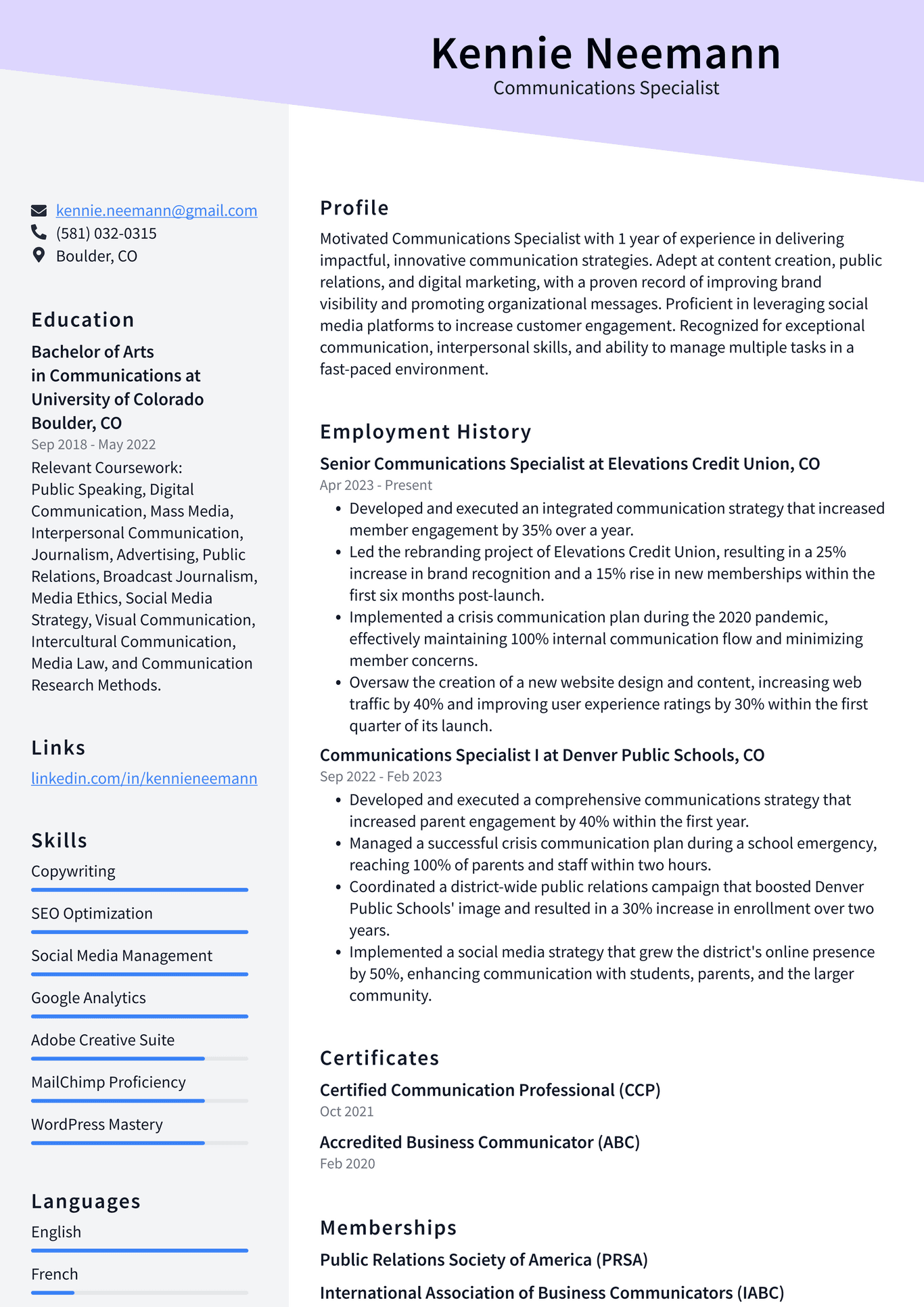 IBM Communications Specialist Resume Examples | ResumeCat