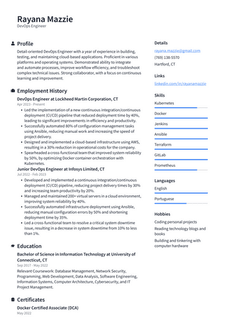 IBM DevOps Engineer Resume Examples | ResumeCat