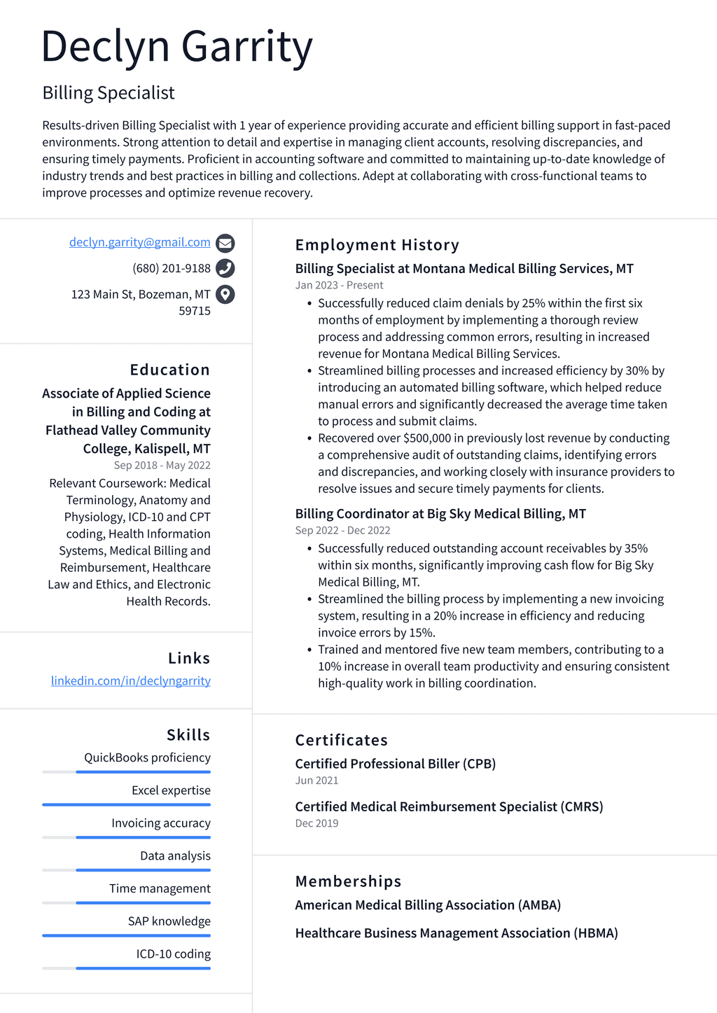 Lyft Billing Specialist Resume Examples | ResumeCat Lyft Billing Specialist Resume Examples | ResumeCat