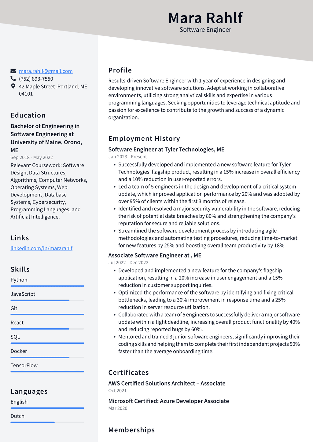 Lyft Software Engineer Resume Examples | ResumeCat