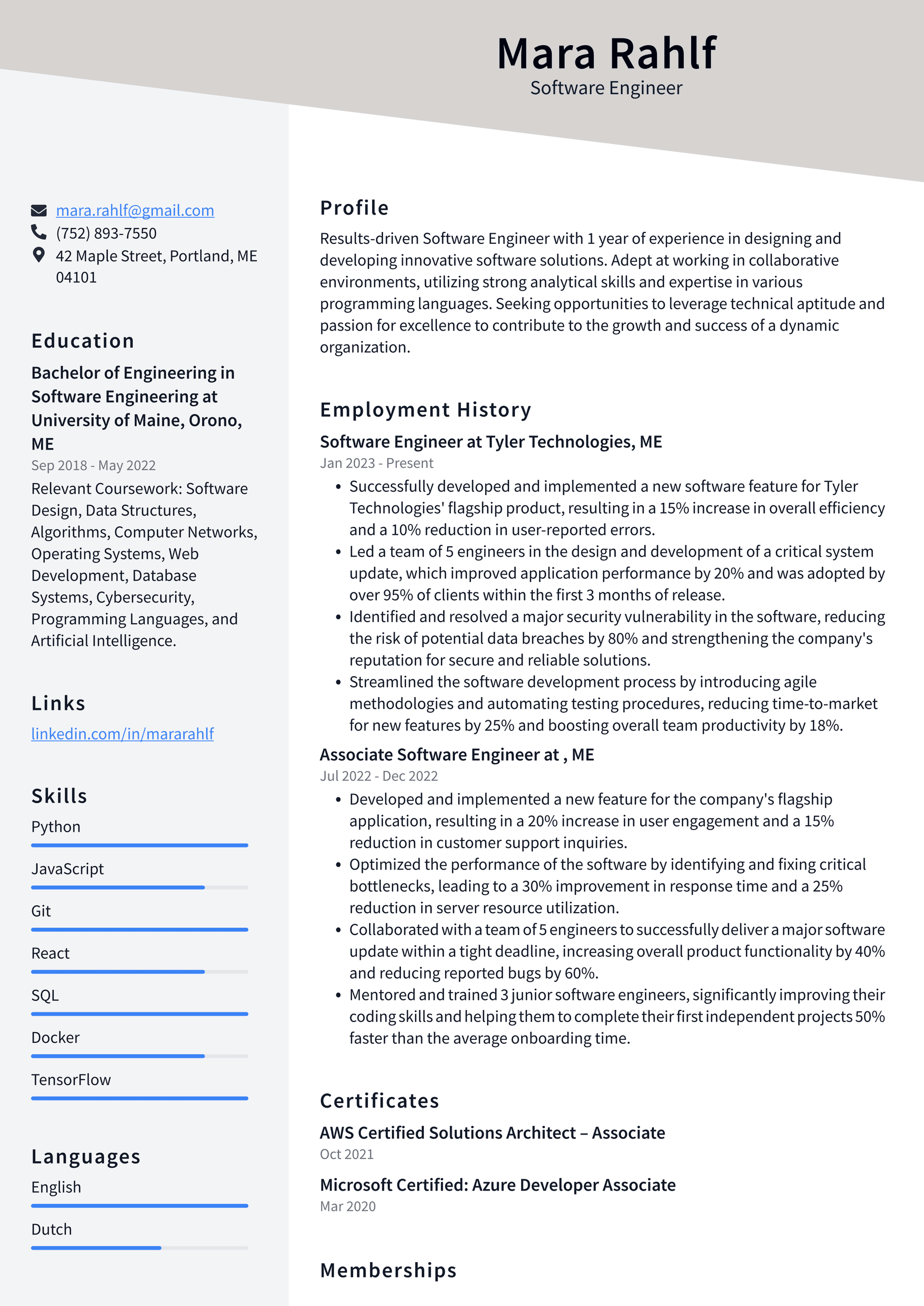 Lyft Software Engineer Resume Examples | ResumeCat