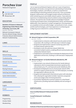 Meta Network Engineer Resume Examples | ResumeCat