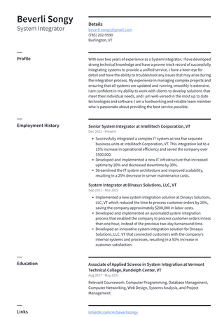Microsoft System Integrator Resume Examples | ResumeCat