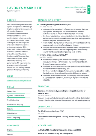 Microsoft Systems Engineer Resume Examples | ResumeCat