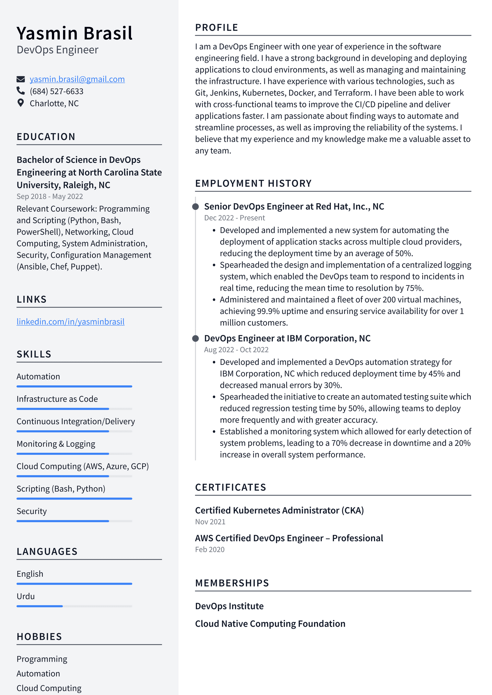 Netflix DevOps Engineer Resume Examples | ResumeCat Netflix DevOps Engineer Resume Examples | ResumeCat
