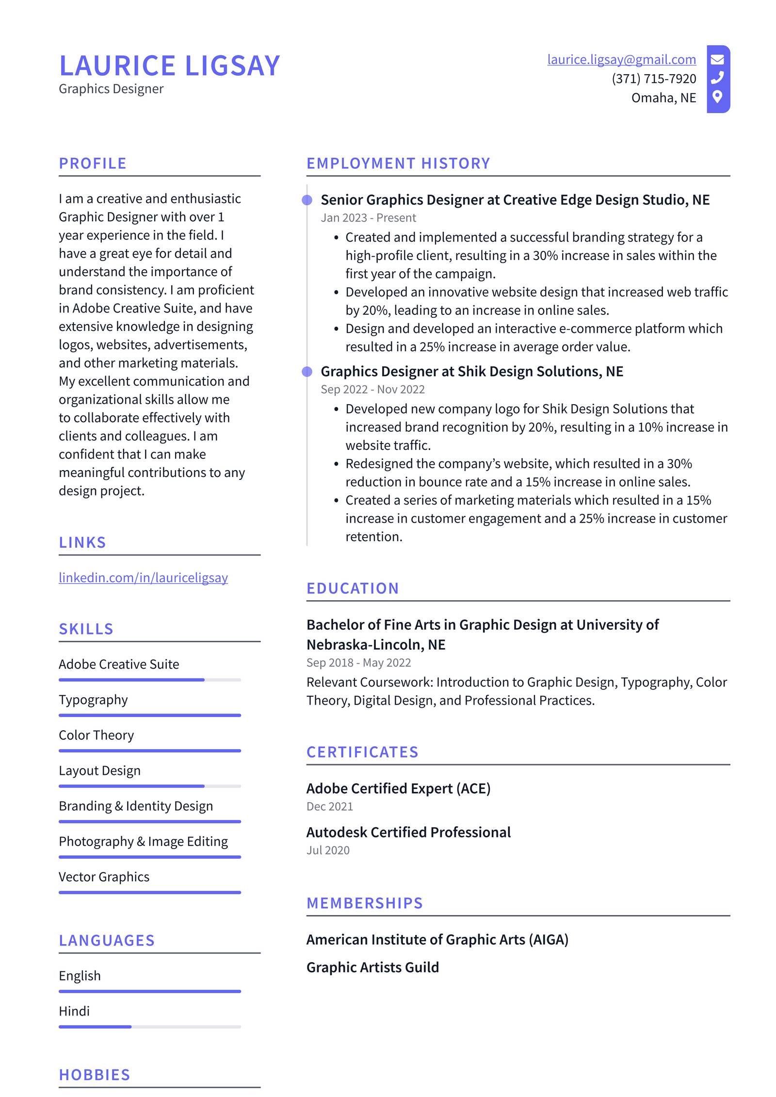 Netflix Graphics Designer Resume Examples | ResumeCat