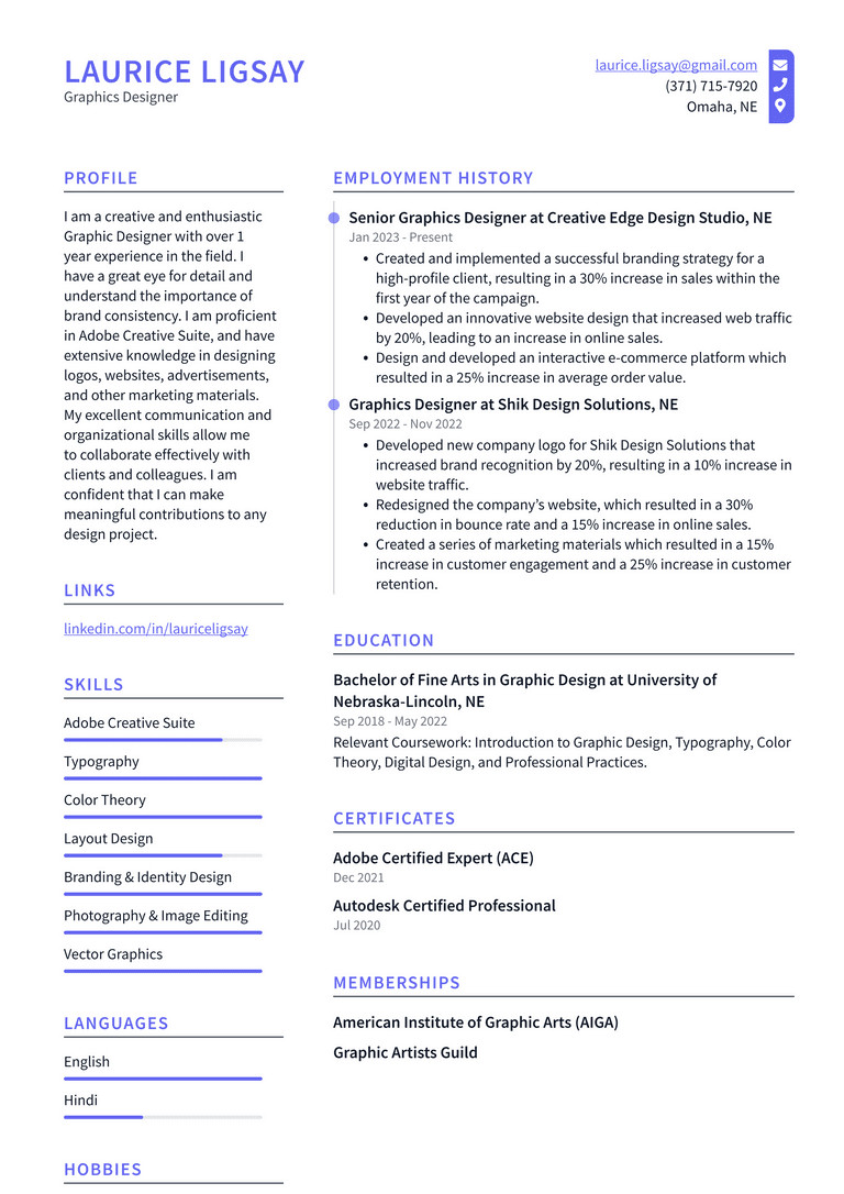 Netflix Graphics Designer Resume Examples | ResumeCat