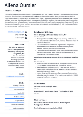 Netflix Product Manager Resume Examples | ResumeCat