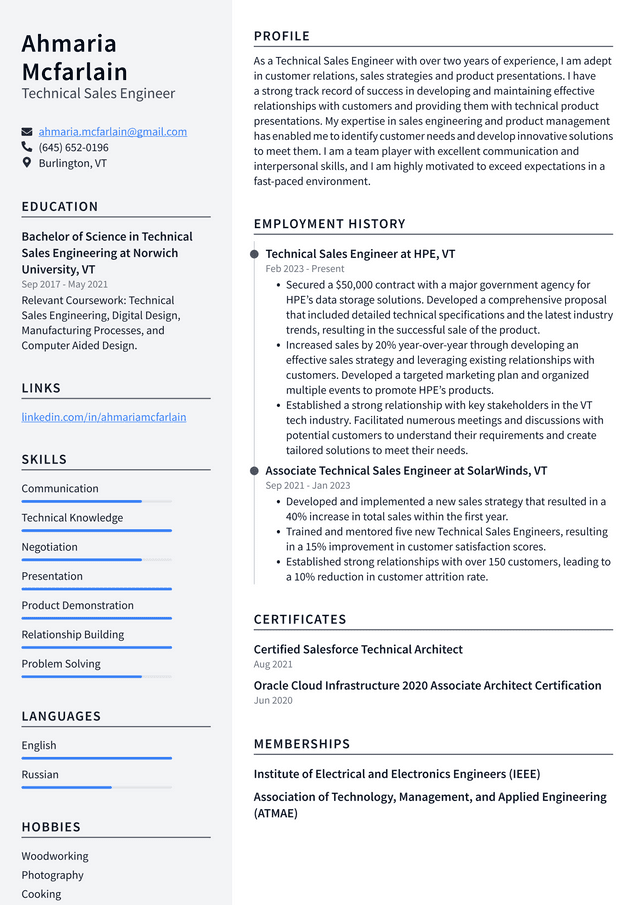 Netflix Technical Sales Engineer Resume Examples | ResumeCat Netflix Technical Sales Engineer Resume Examples | ResumeCat
