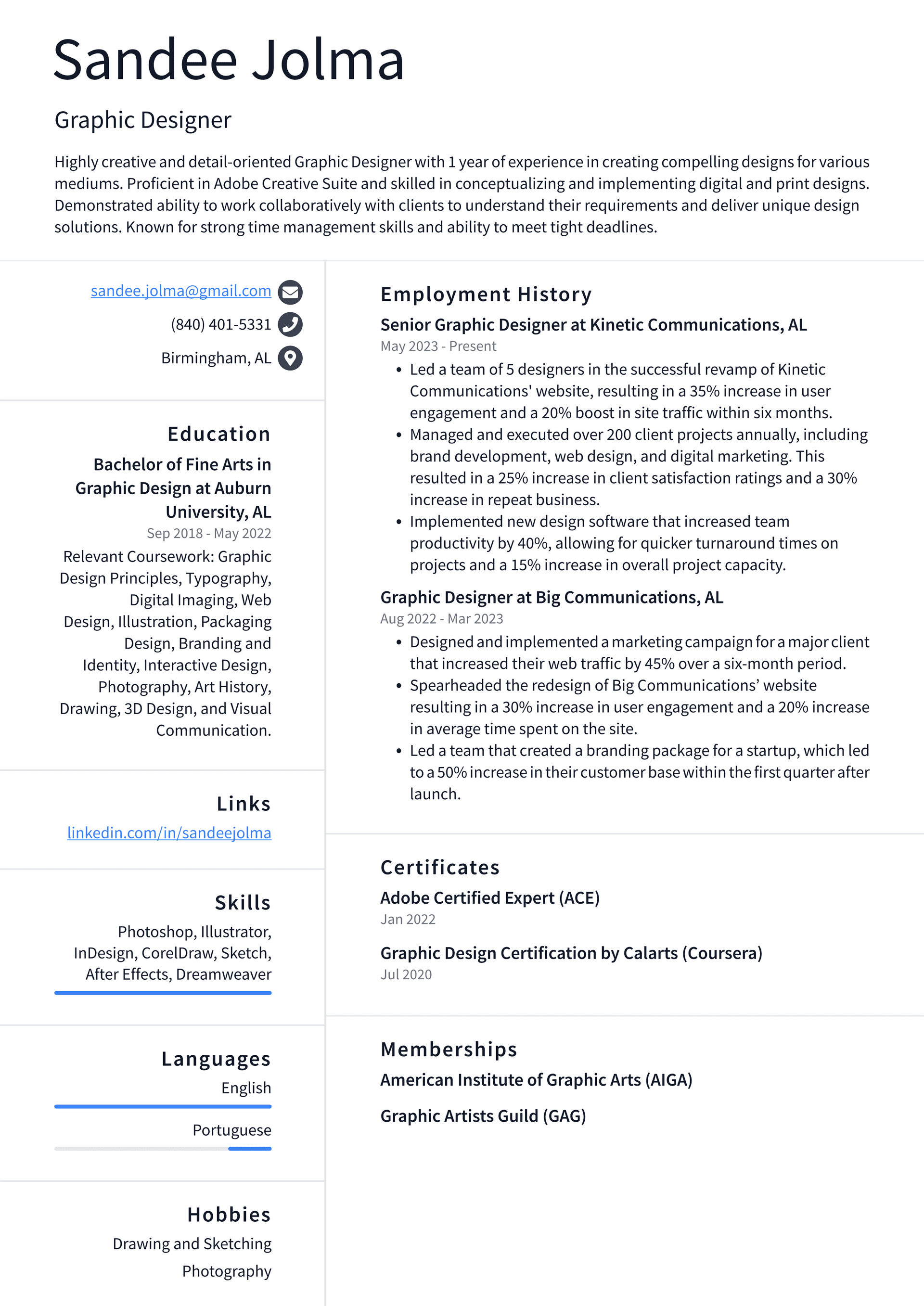 Oracle Graphic Designer Resume Examples | ResumeCat