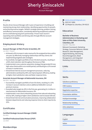 Pinterest Account Manager Resume Examples | ResumeCat