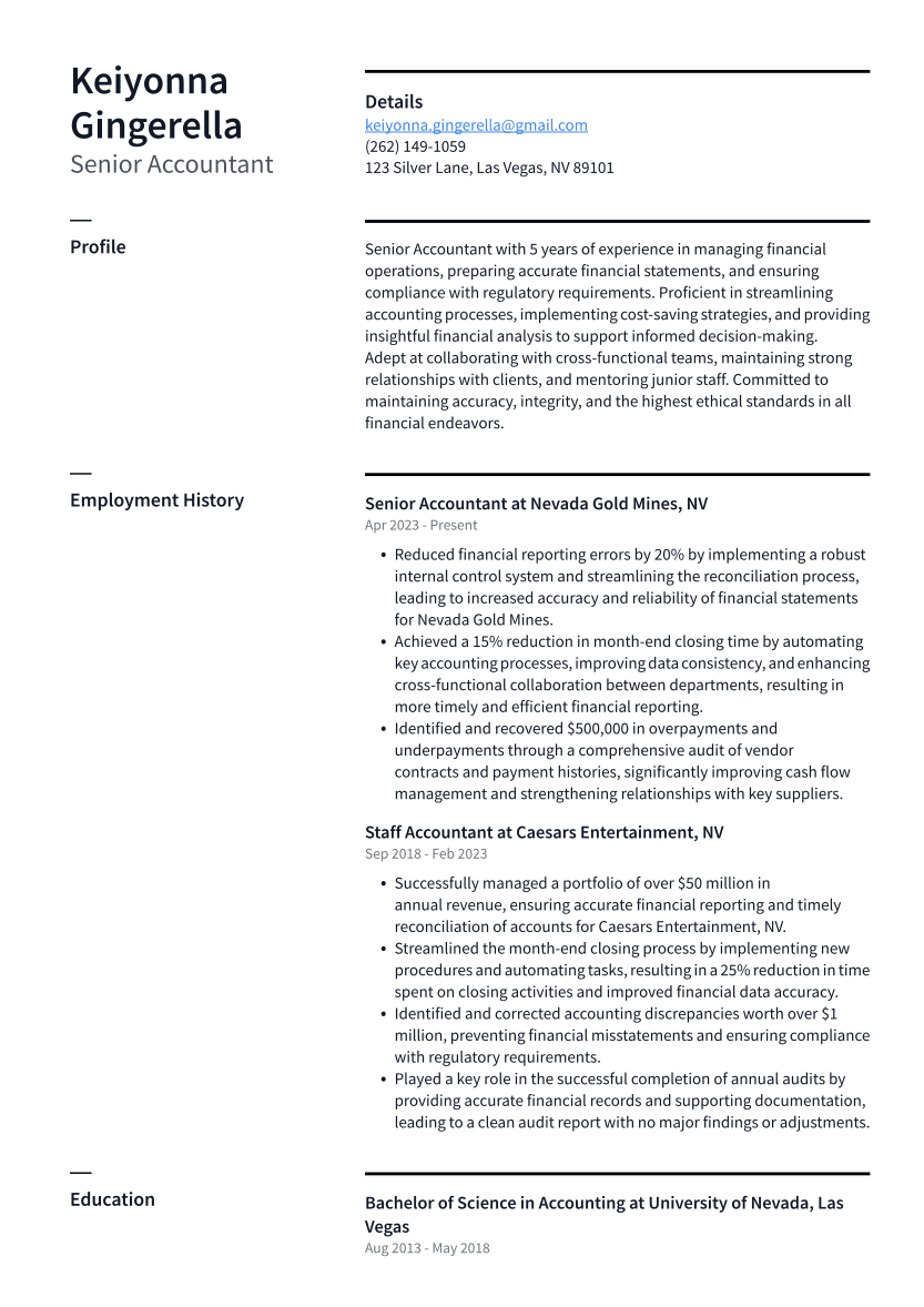 Top 16 Senior Accountant Resume Objective Examples 