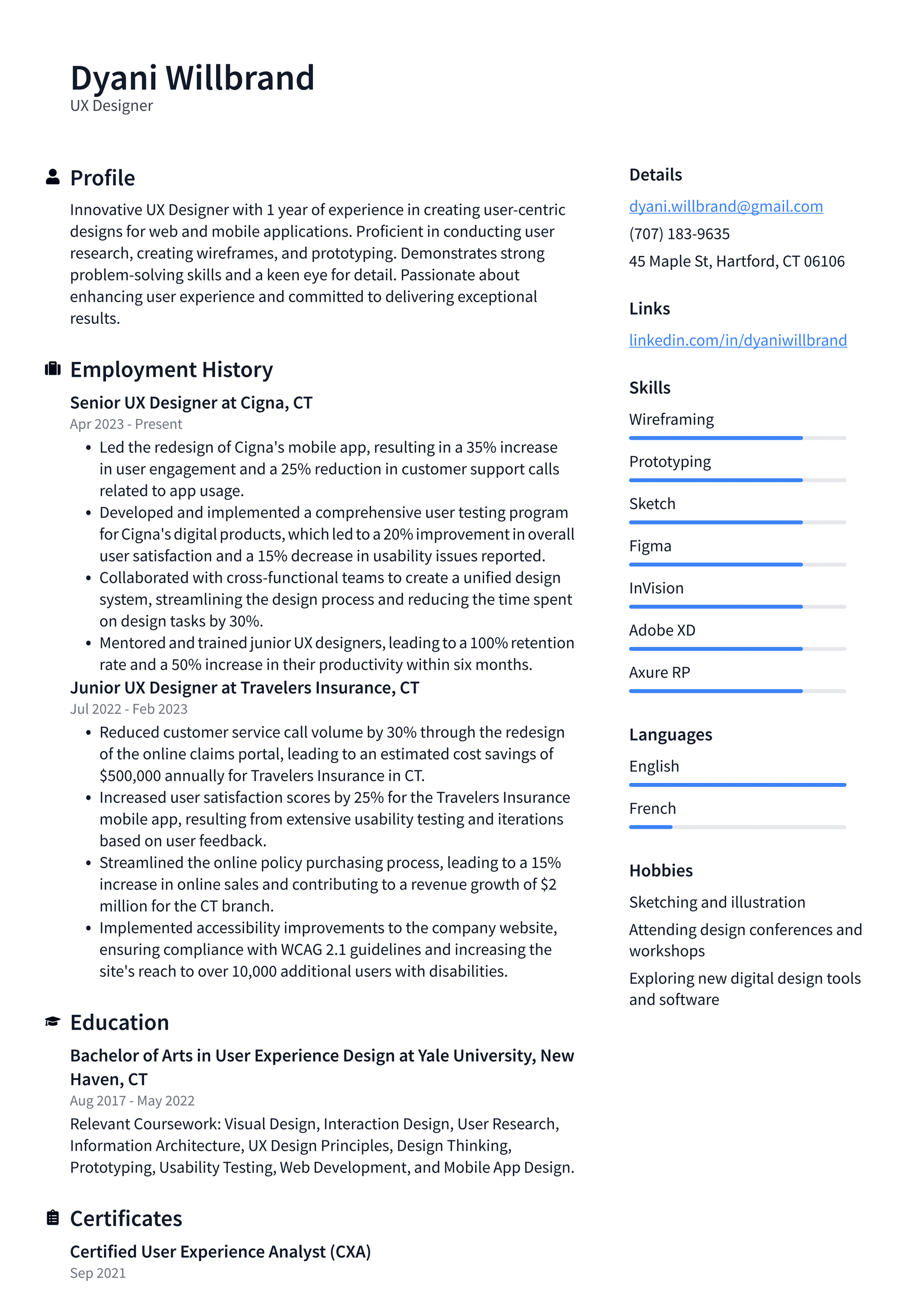 Snapchat UX Designer Resume Examples | ResumeCat