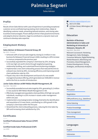 Tesla Sales Advisor Resume Examples | ResumeCat