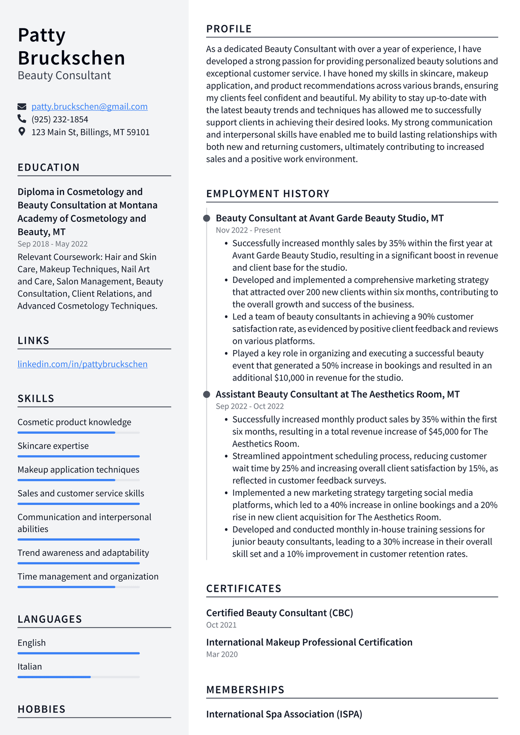 Walgreens Beauty Consultant Resume Examples | ResumeCat