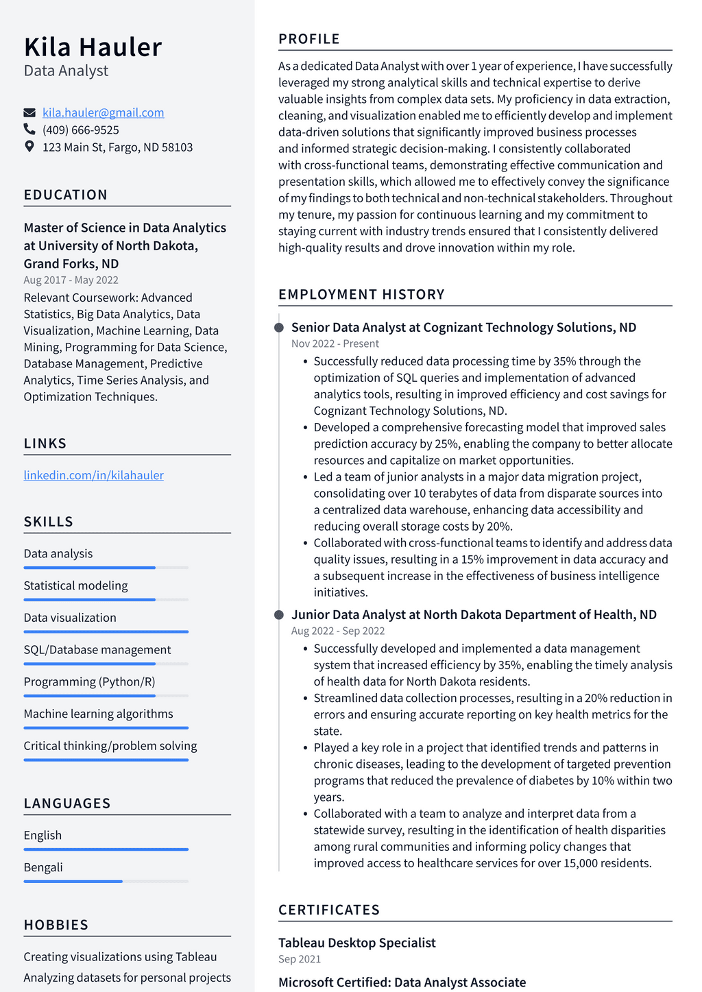 Walgreens Data Analyst Resume Examples | ResumeCat