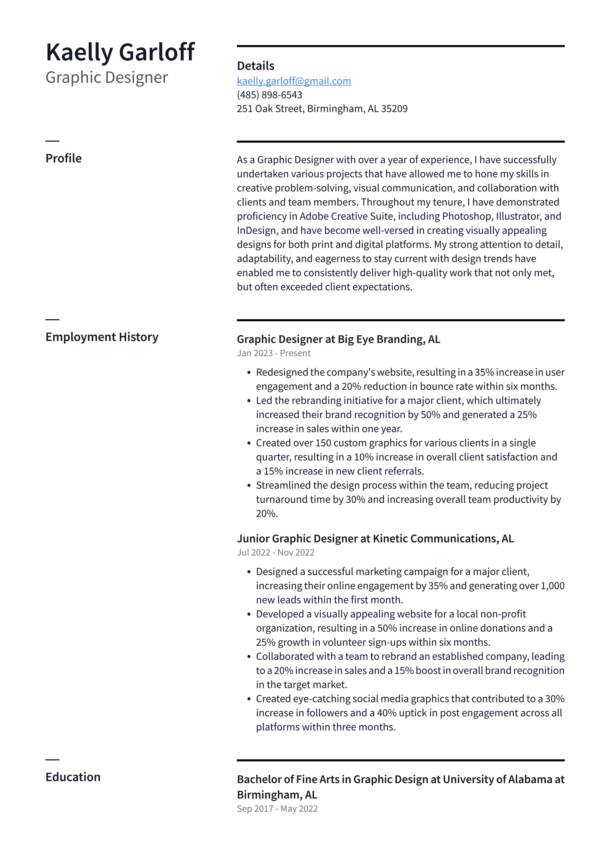 Walgreens Graphic Designer Resume Examples | ResumeCat