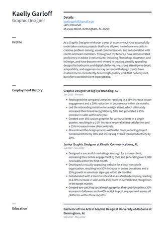 Walgreens Graphic Designer Resume Examples | ResumeCat