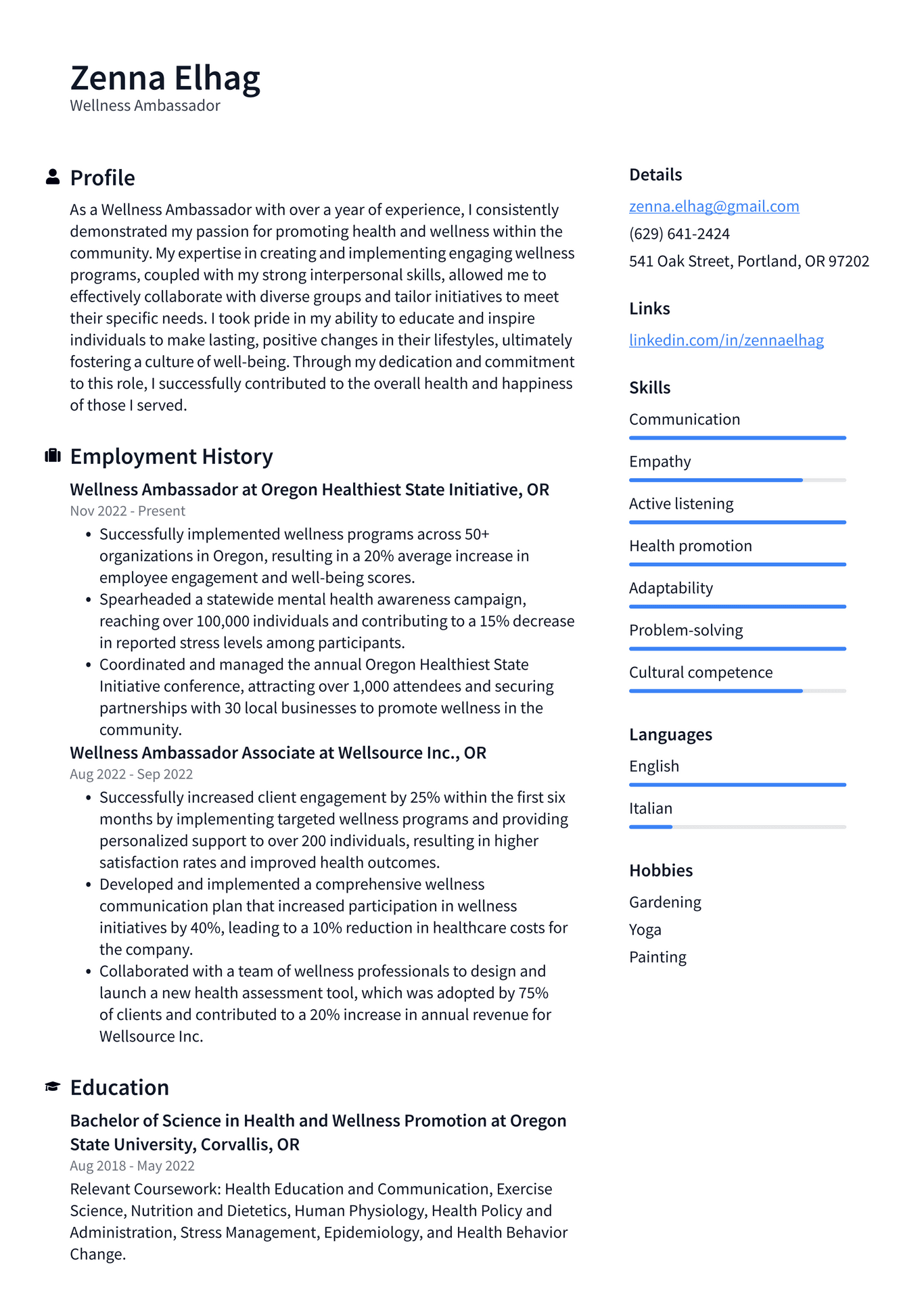 Walgreens Wellness Ambassador Resume Examples | ResumeCat
