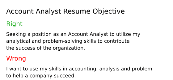 Top 16 Account Analyst Resume Objective Examples | ResumeCat