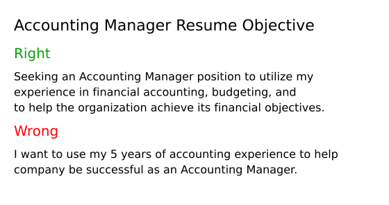 Top 16 Accounting Manager Resume Objective Examples