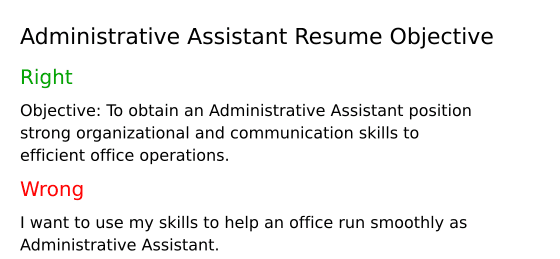 Top 16 Administrative Assistant Resume Objective Examples