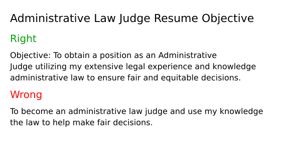 Top 17 Administrative Law Judge Resume Objective Examples