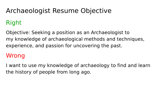 Top 17 Archaeologist Resume Objective Examples | ResumeCat