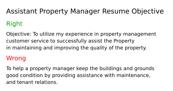Top 16 Assistant Property Manager Resume Objective Examples