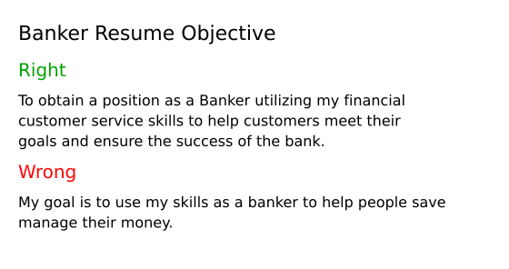 Top 16 Banker Resume Objective Examples | ResumeCat