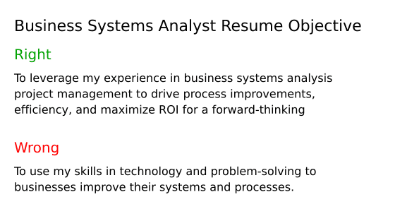Top 16 Business Systems Analyst Resume Objective Examples