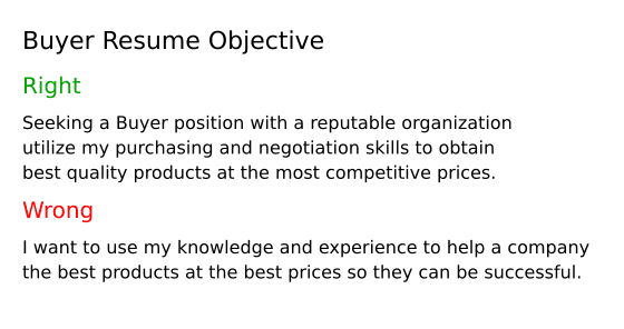 Top 18 Buyer Resume Objective Examples | ResumeCat