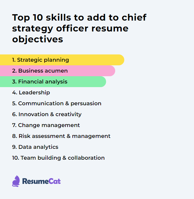 Top 17 Chief Strategy Officer Resume Objective Examples Top 17 Chief Strategy Officer Resume Objective Examples