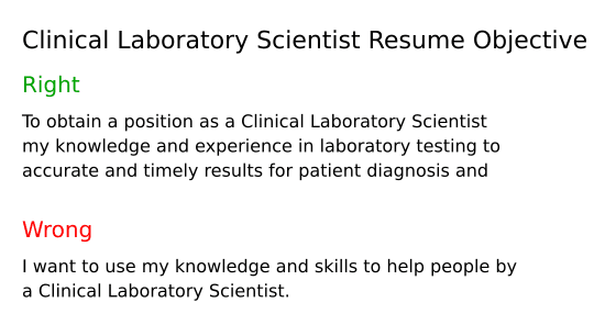 Top 18 Clinical Laboratory Scientist Resume Objective Examples