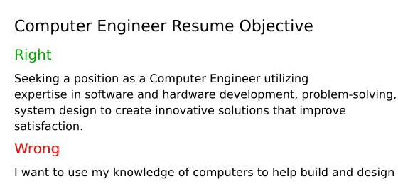 Top 18 Computer Engineer Resume Objective Examples