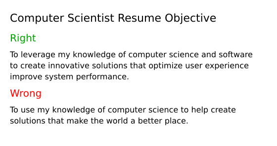 Top 17 Computer Scientist Resume Objective Examples