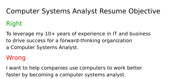 Top 17 Computer Systems Analyst Resume Objective Examples