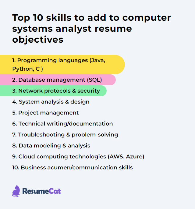 Top 17 Computer Systems Analyst Resume Objective Examples