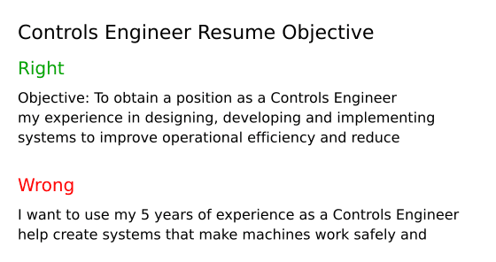Top 16 Controls Engineer Resume Objective Examples