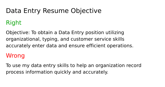 Top 16 Data Entry Resume Objective Examples | ResumeCat