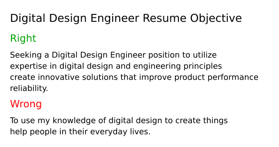 Top 16 Digital Design Engineer Resume Objective Examples