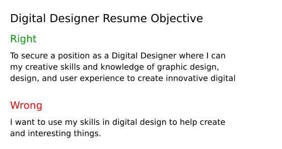 Top 16 Digital Designer Resume Objective Examples